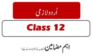 Class 12 Notes Urdu Punjab Board – TALEEM CORNER